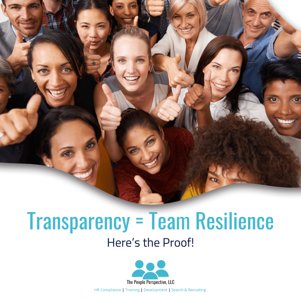 Transparency = Team Resilience: Here’s the Proof! – The People Perspective